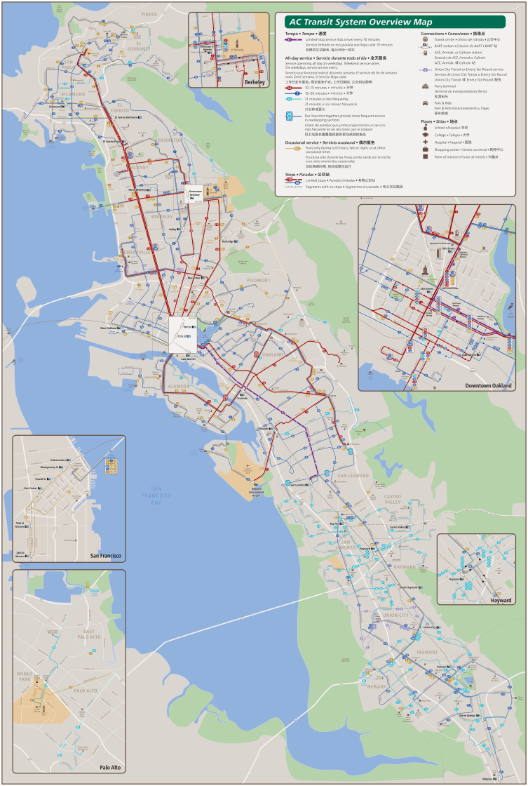 AC Transit Overview Maps | Alameda-Contra Costa Transit District