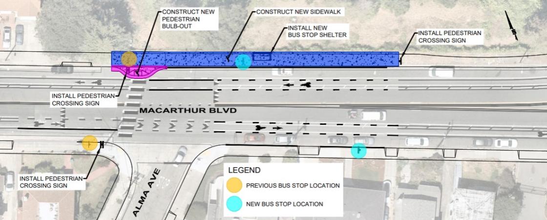 Quick Build MacArthur Blvd at Alma Ave Project | Alameda-Contra Costa ...